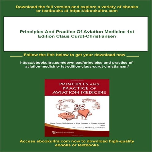 Principles And Practice Of Aviation Medicine 1st Edition Claus Curdt ...