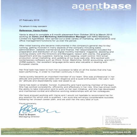 Reference Letter | PDF