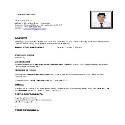 Resume of Alam | DOC