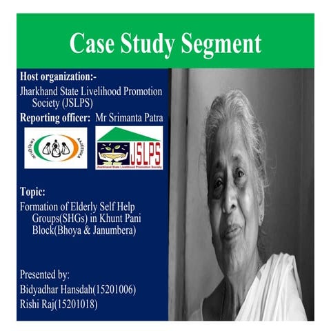 Presentation on Elderly SHG | PPT