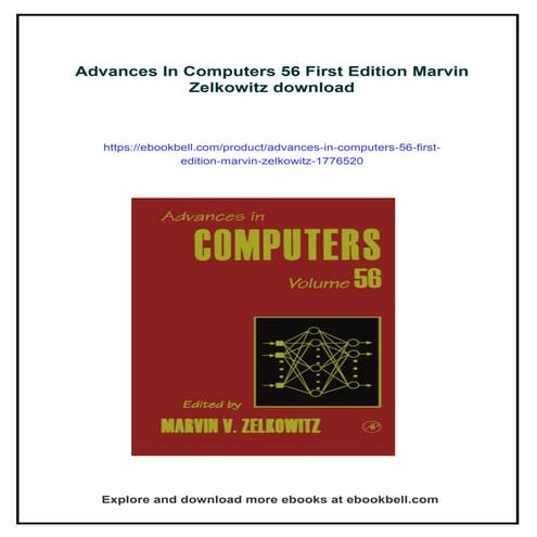 Advances In Computers 56 First Edition Marvin Zelkowitz | PDF