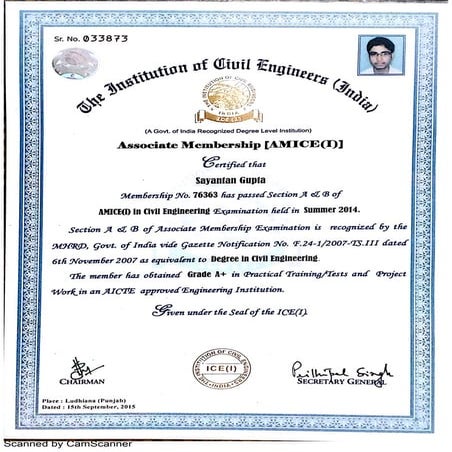 certificate b.tech