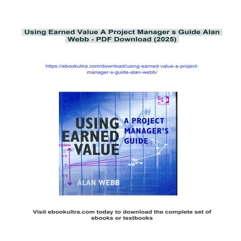 Using Earned Value A Project Manager s Guide Alan Webb | PDF
