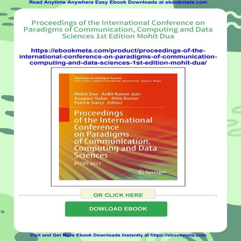 Proceedings of the International Conference on Paradigms of Communication, Computing and Data ...