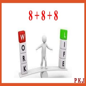 8 + 8 + 8 The Golden Rule of Life By The Brain Gym | PPT