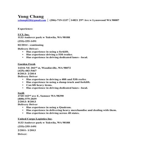Shawn Faria's Resume | PDF