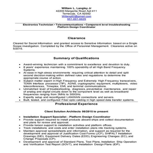 JPL Intern Resume - 28May2015 | PDF