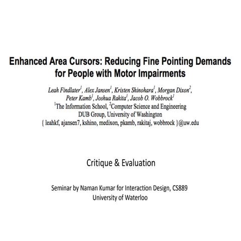 Interaction Design Seminar | PPTX