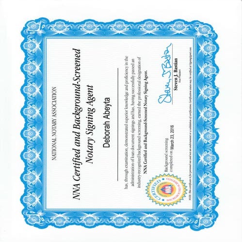 NNA Training Cert | PDF