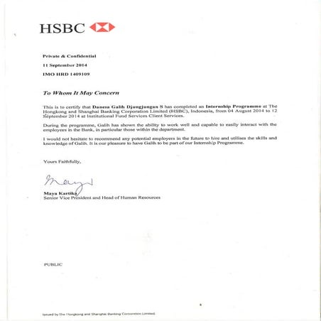 HSBC References | PDF