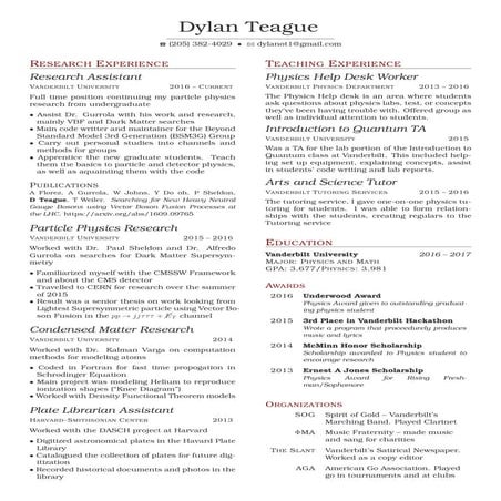 DylanTeague_CV | PDF