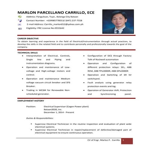 Marlon P. Carrillo -RESUME | PDF