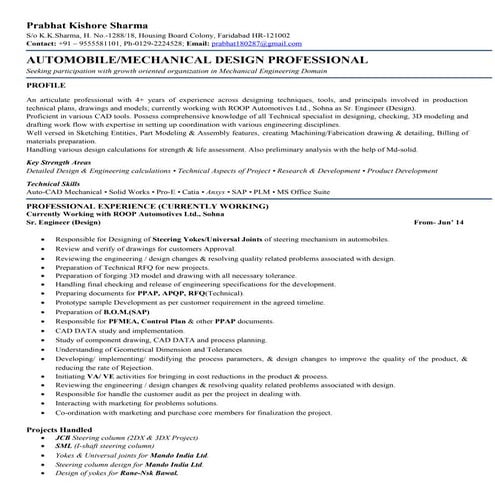 Updated Resume-Prabhat sharma | DOC
