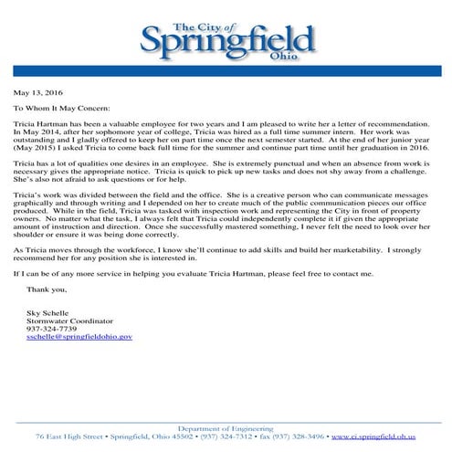 BC Hydro Reference Letter | PDF