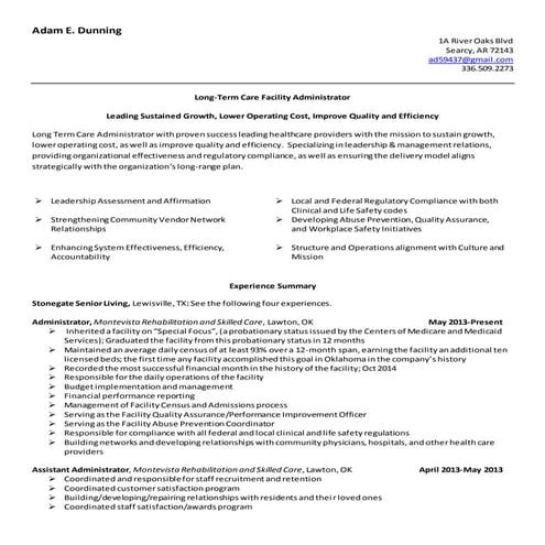 Sherry Mattingly Spotlight Resume