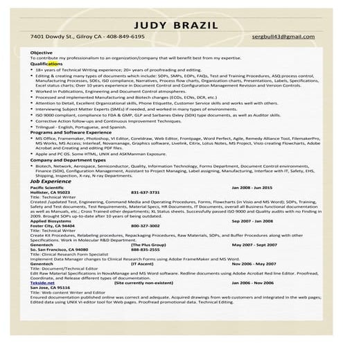 Roberto E. Arias Accountant Resume II | DOCX