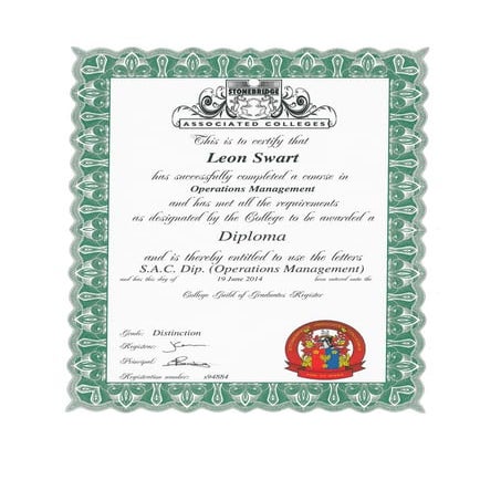 Diploma -Operations Management- | PDF