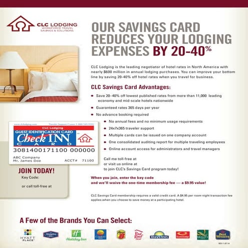 CLC Lodging_Flyer | PDF | Hotel Properties | Real Estate