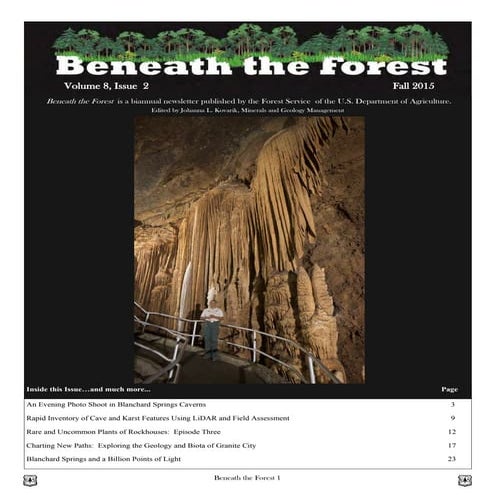 Rowinski et al (2015) Rapid Inventory of Cave and Karst Features BTF | PDF