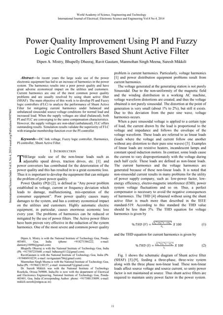 Adaptive-Hysteresis-Based-SHAF-Using-PI-and-FLC-Controller-for-Current-Harmonics-Mitigation | PDF