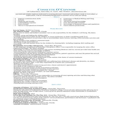 Cossette O'Connor, resume 2016 | PDF