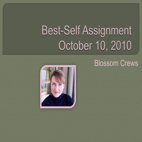 Best-Self Assignment | PPT