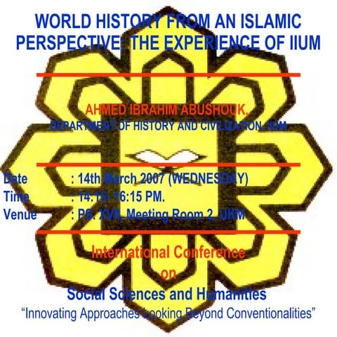 World History From An Islamic Perspective | PPT
