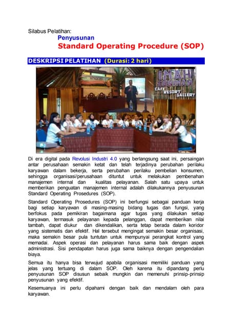 #08. SOP Admin Penggajian - Master SOP | PDF