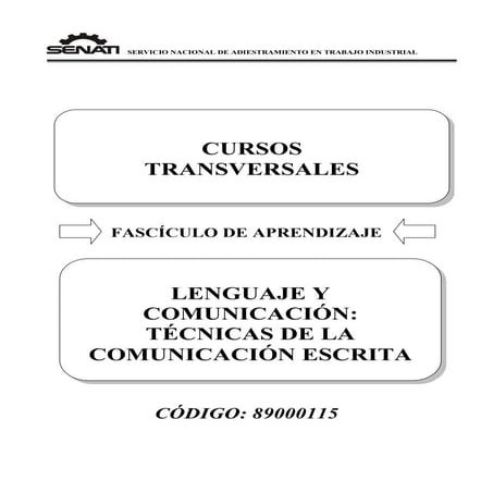 89000115 tecnicas de la comunicacion escrita | PDF | Educational ...