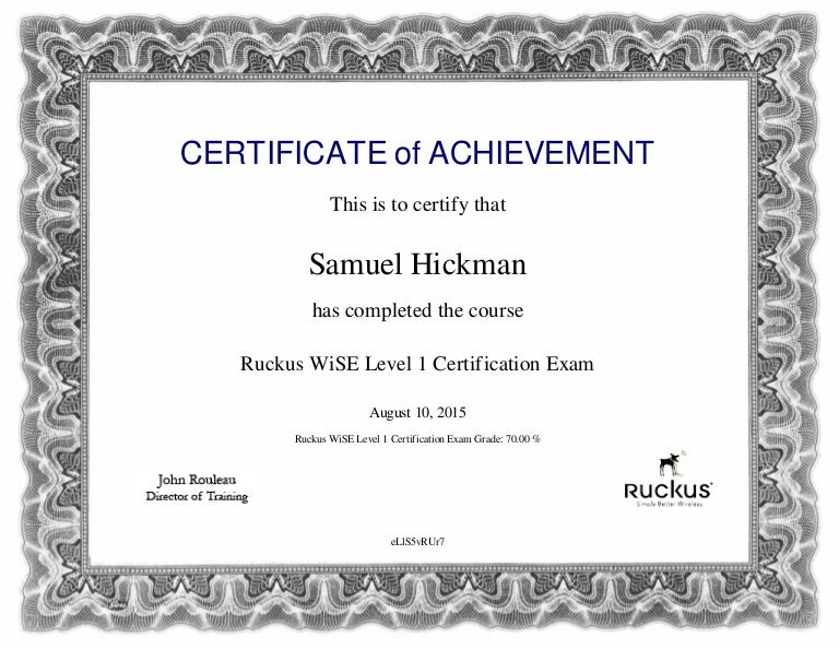 WiSE-L1-Cert_WiSE Level 1 Certificate