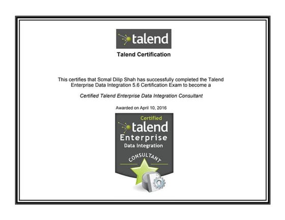 Talend_Certificate | PPT
