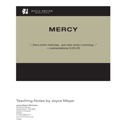 89065987 mercy-joyce-meyer | PDF
