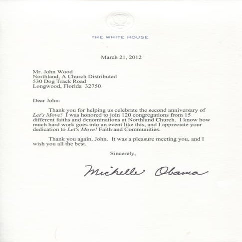 First Lady Letter | PDF