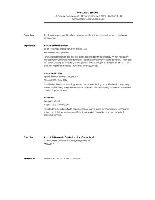 willie mosby resume | DOCX | Business | Business and Finance