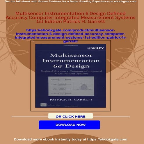 Multisensor Instrumentation 6 Design Defined Accuracy Computer Integrated Measurement Systems ...