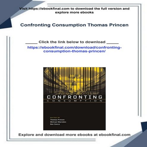 Download full Confronting Consumption Thomas Princen ebook all chapters ...