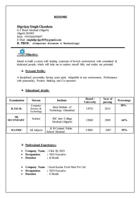karthikeyan resume | DOCX