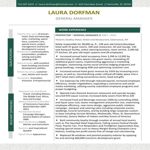 LAURA DORFMAN RESUME | PDF