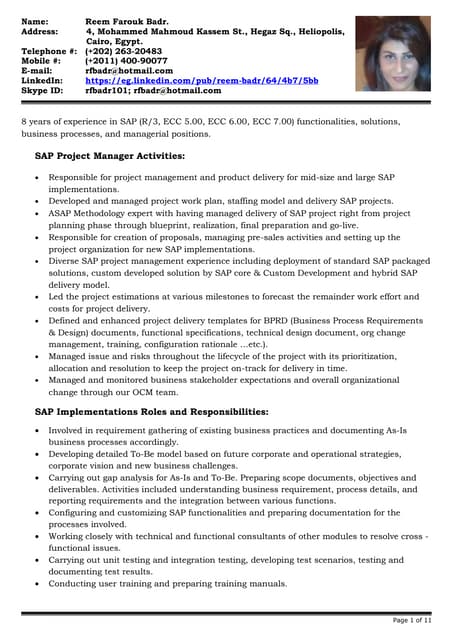 Sudhir_SAP PP QM & MM resume | DOC