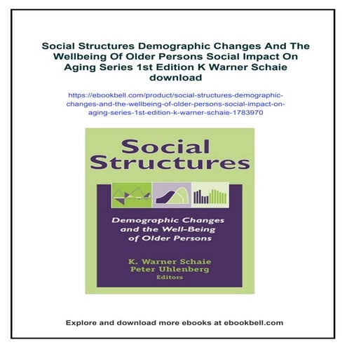 Social Structures Demographic Changes And The Wellbeing Of Older ...