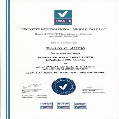 OHSAS 18001 | PDF