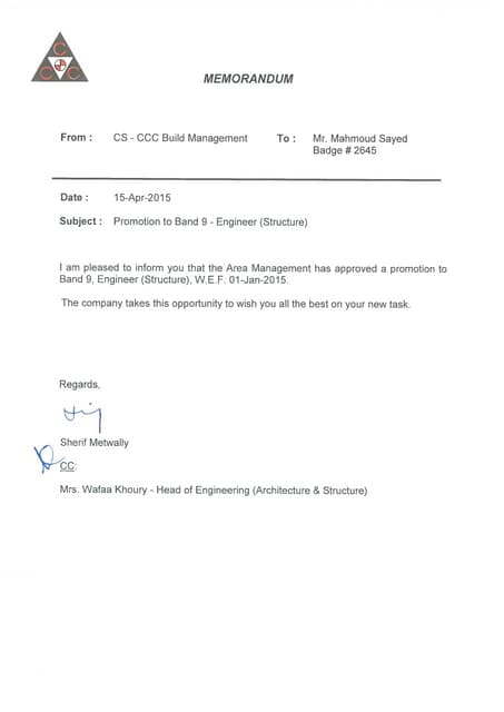 CCC-Experience certificate | PDF