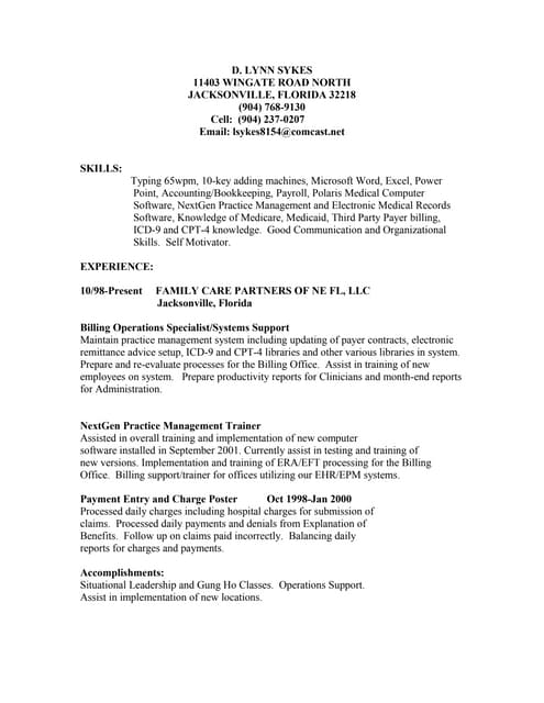 Janette Lee Carosone Resume (1) | DOCX | Healthcare Industry | Industries