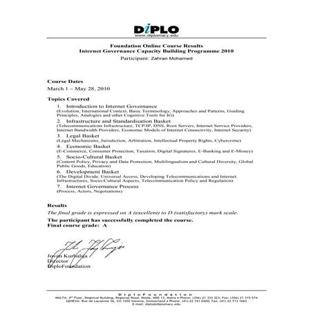 Internet Governance Capacity Building Programme | PDF