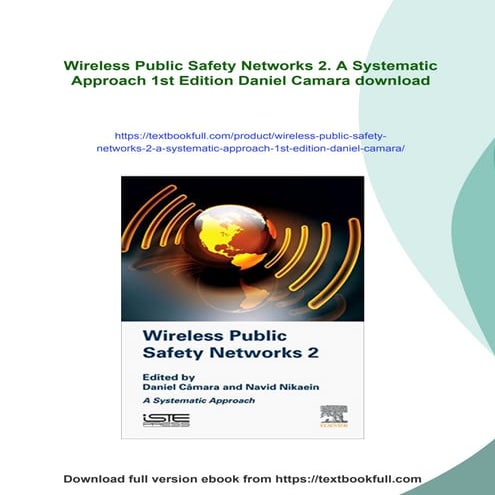 Wireless Public Safety Networks 2. A Systematic Approach 1st Edition ...
