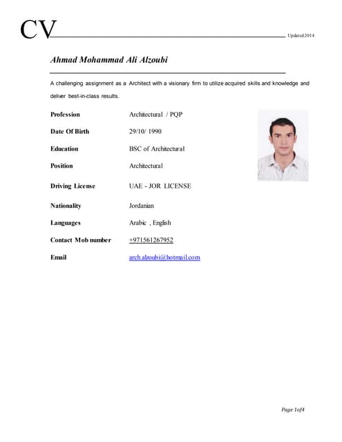 ARCHT JOSEPH CV architect2016 | PDF