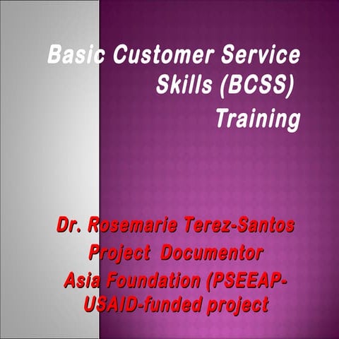 BCSS Manual | PPT