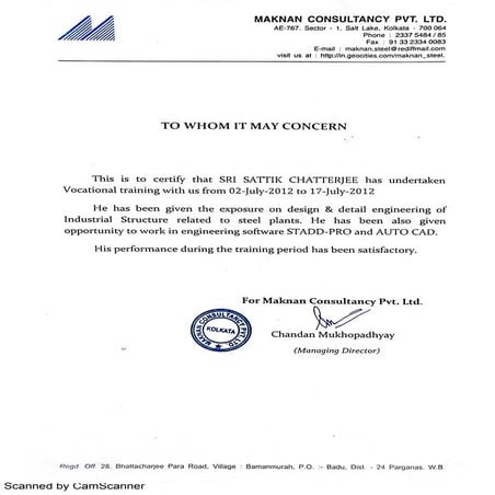 MAKNAN certificate | PDF