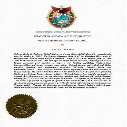 Kevin E Jackson_DMSM | PDF