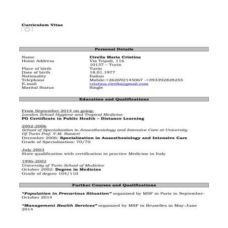 EN_Maria CristinaCirella_CV | DOC
